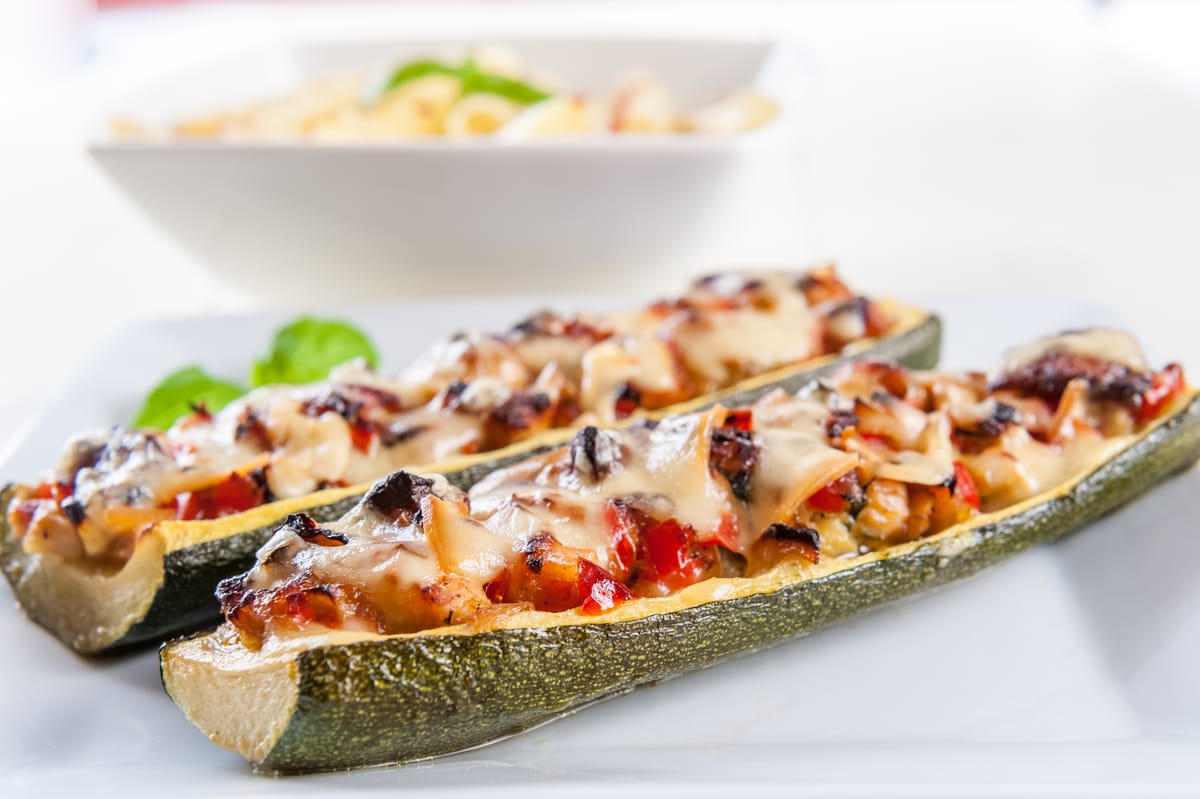 Baked Parmesan Courgettes/Zucchini