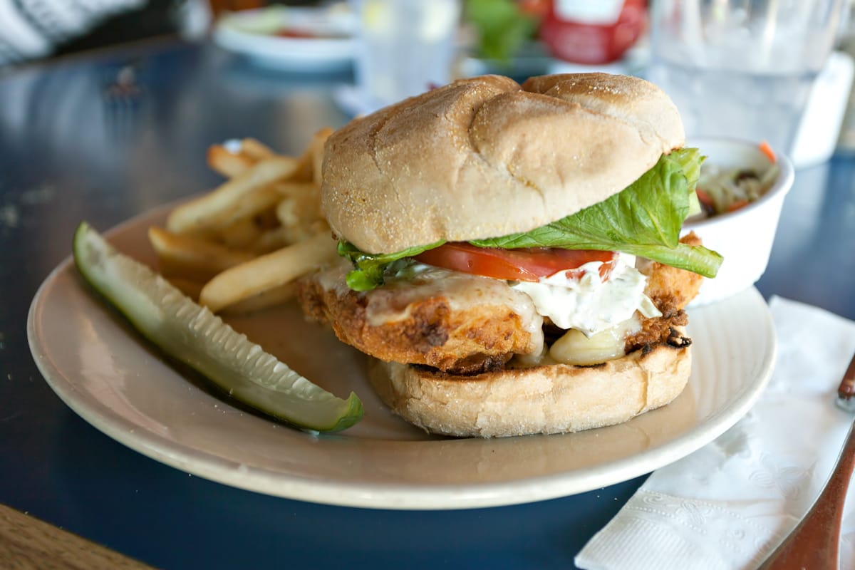 Curried Cod Burger