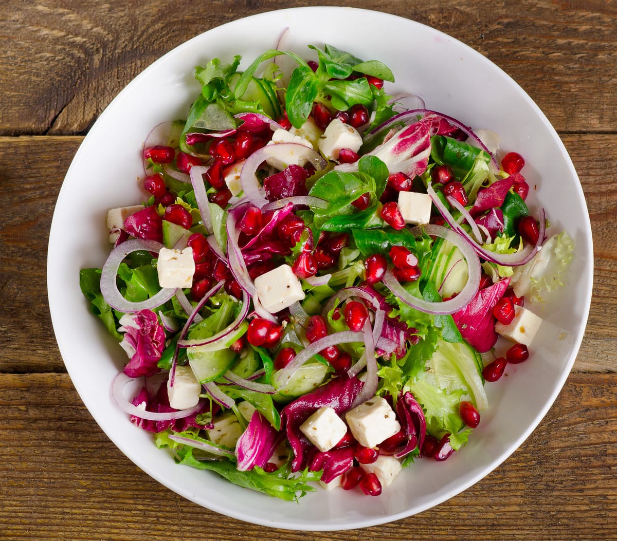 Feta and Pomegranate Salad