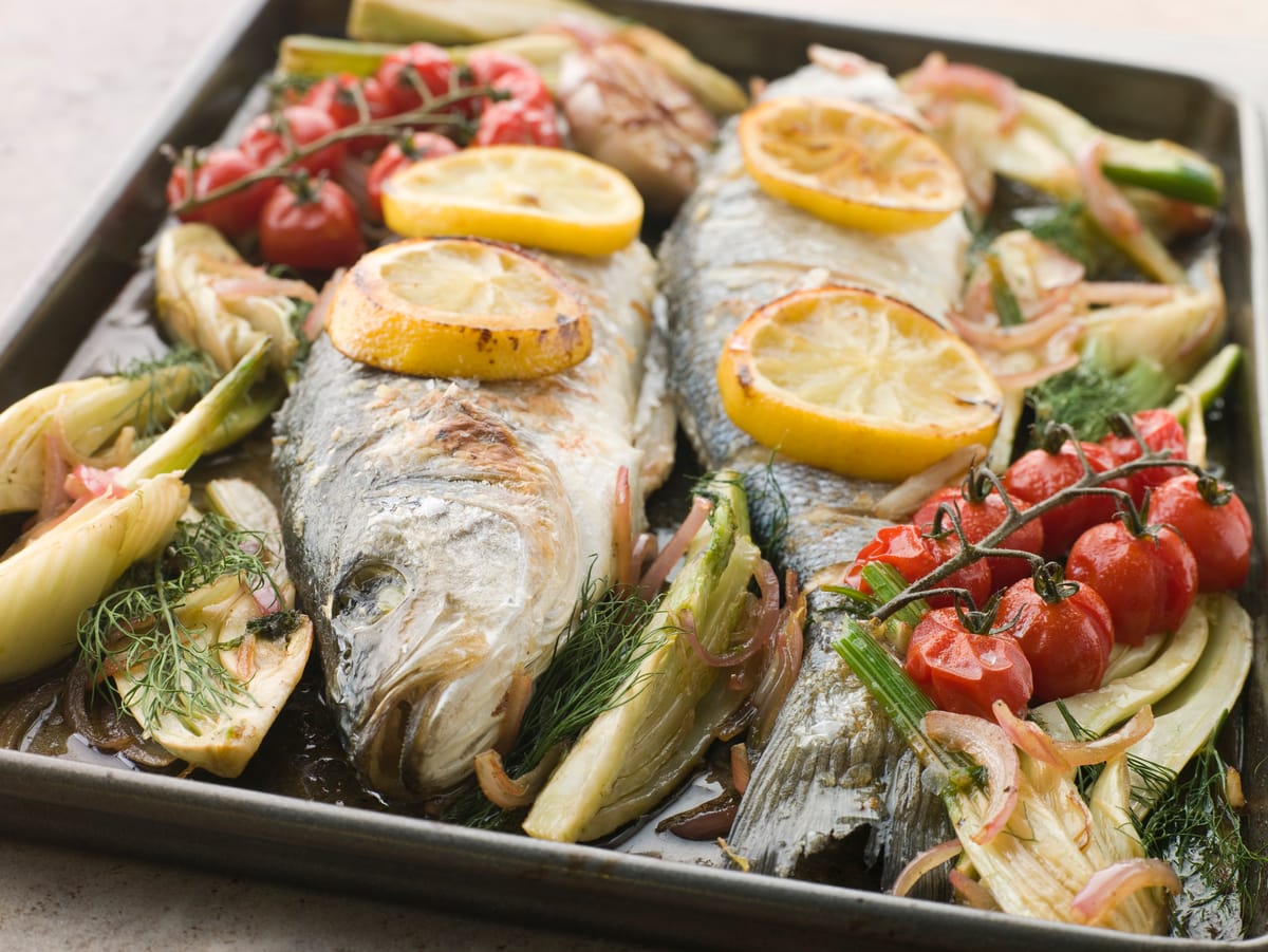 Italian-Style Roast Sea Bass