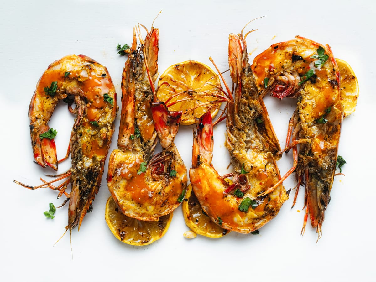 Peri-Peri Prawns with Sweet Potato