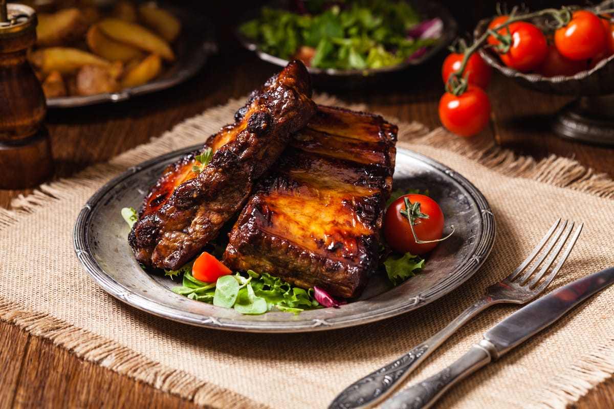 Sticky Spanish Pork Ribs