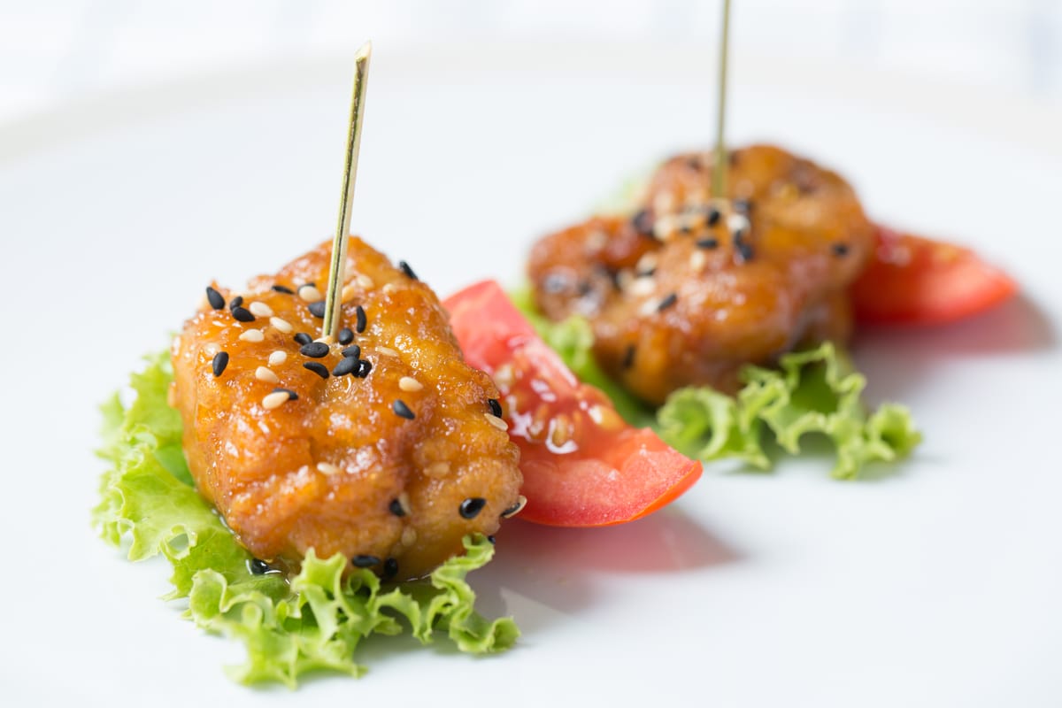 Crispy Festive Chicken Canape
